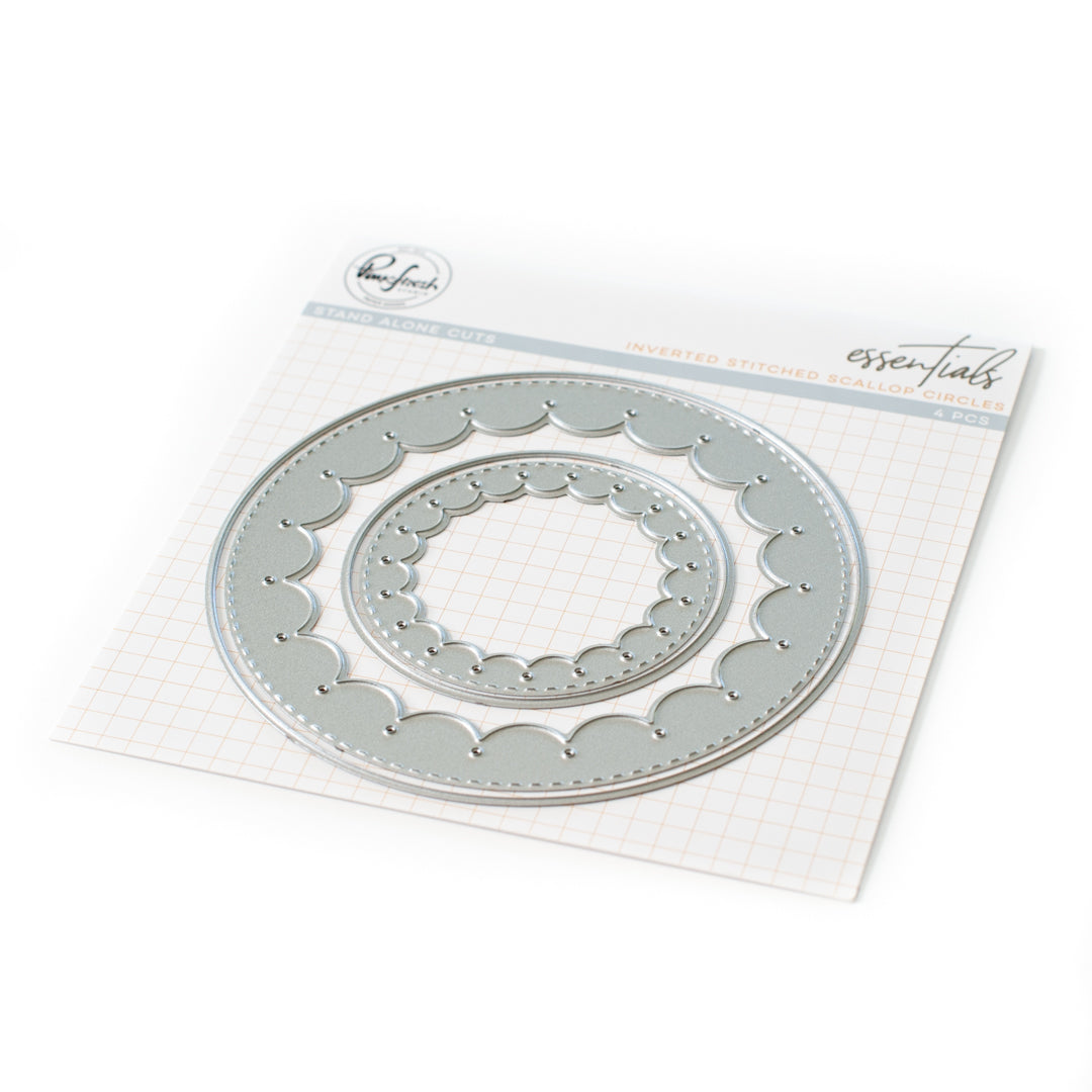 Essentials: Inverted stitched scallop circle die set – Pinkfresh Studio LLC