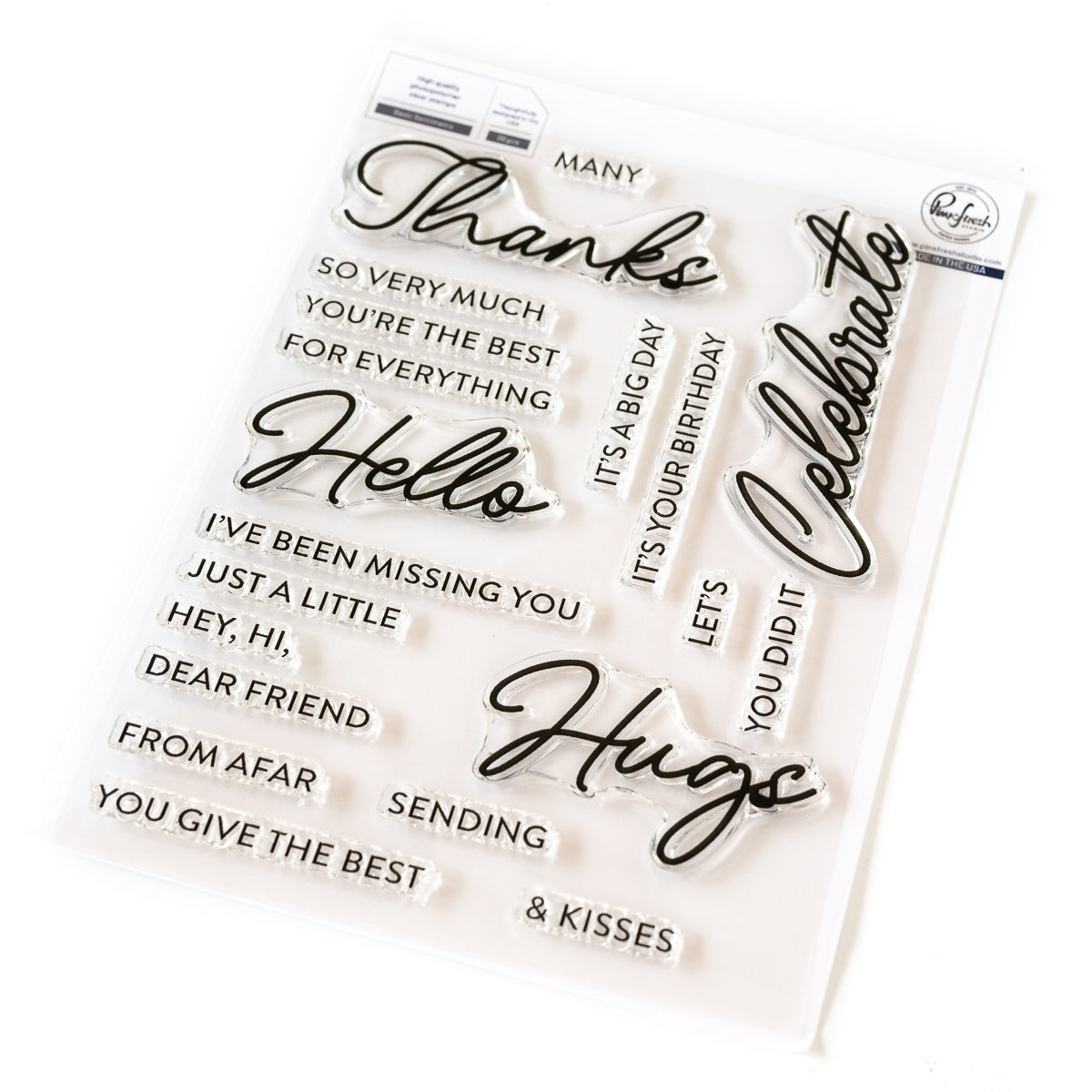 Basic Sentiments stamp – Pinkfresh Studio LLC