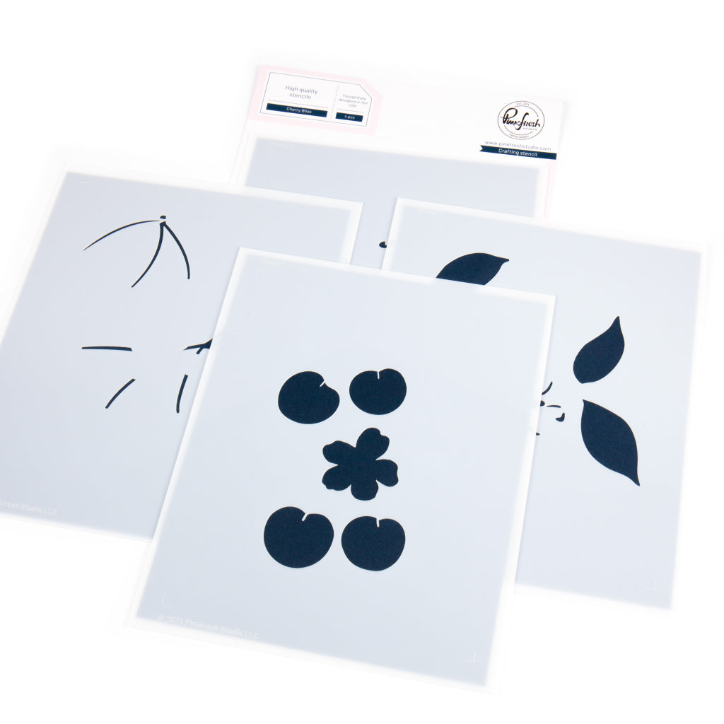 Cherry Bliss stencil – Pinkfresh Studio LLC